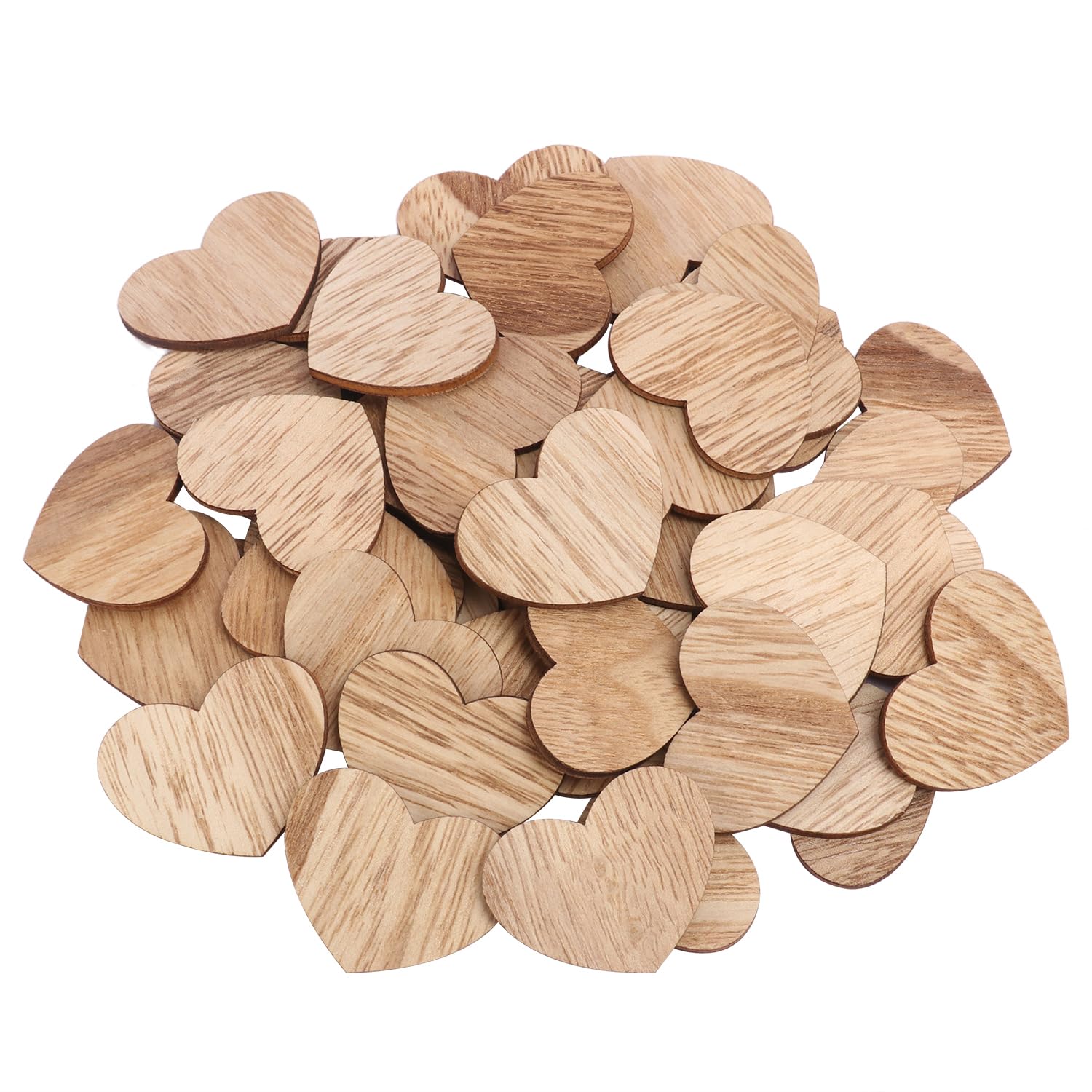 Amazon.com: 500 PCS Wooden Hearts for Crafts, Unfinished Wood Heart ...
