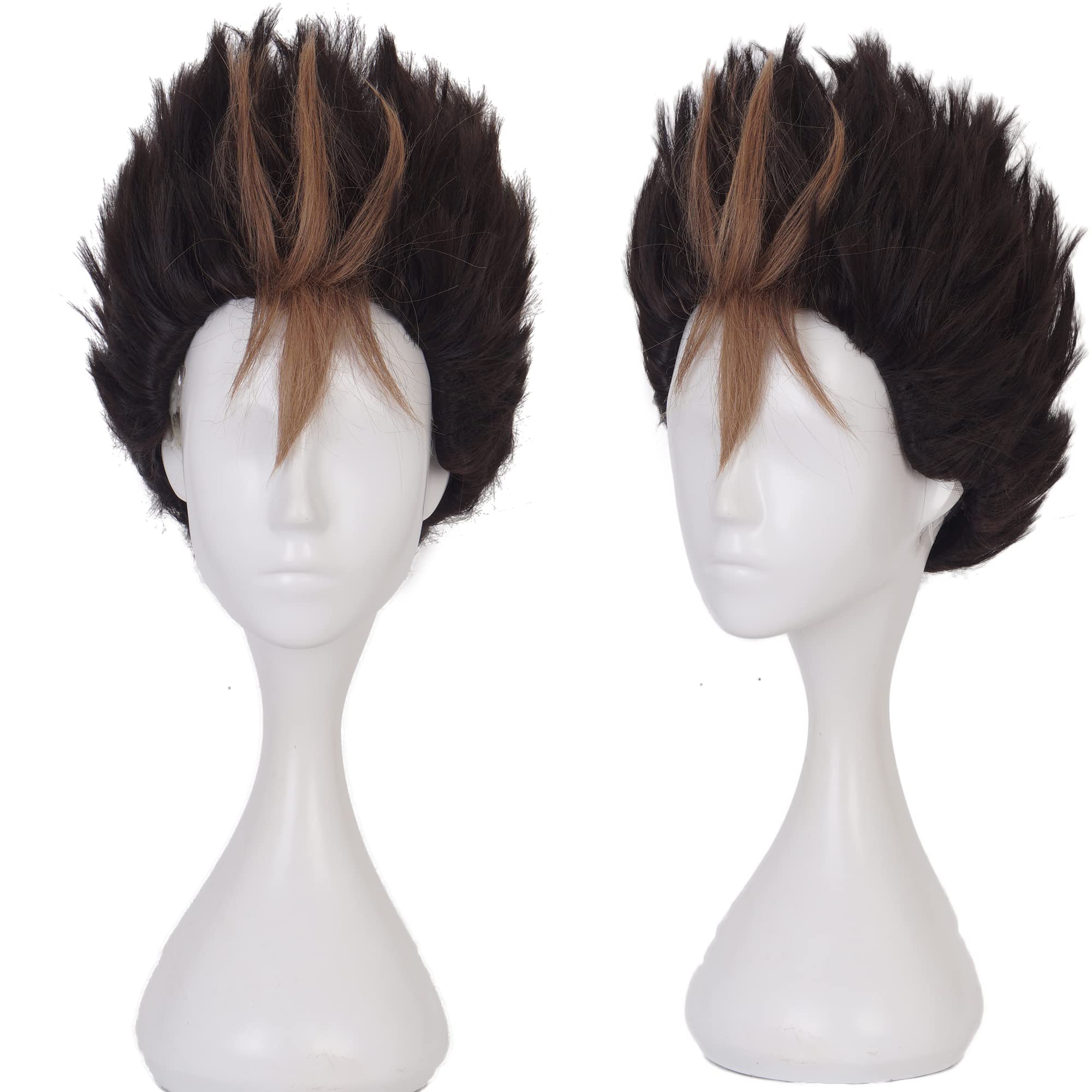 Amazon.com: maysuwell Brown Wig for Yu Nishinoya Cosplay Wig Haikyuu ...