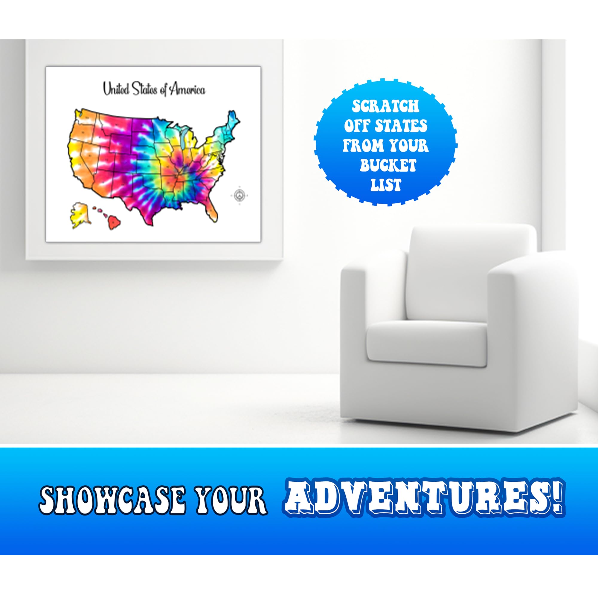 Snapklik.com : Scratch Off USA Map - Scratch Off Travel Poster Of ...