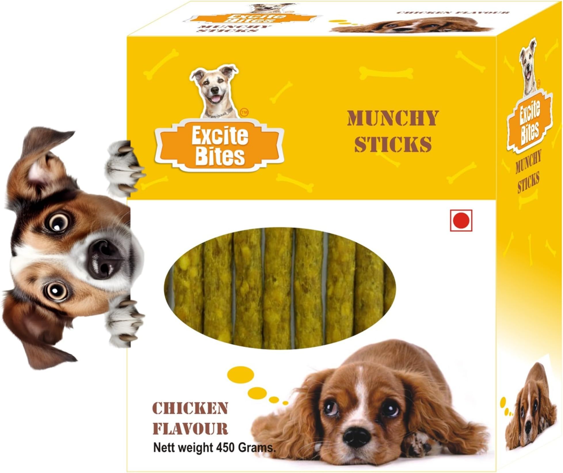 Munchy Sticks for Dogs of All Life Stages, Chicken Flavoured Chew ...