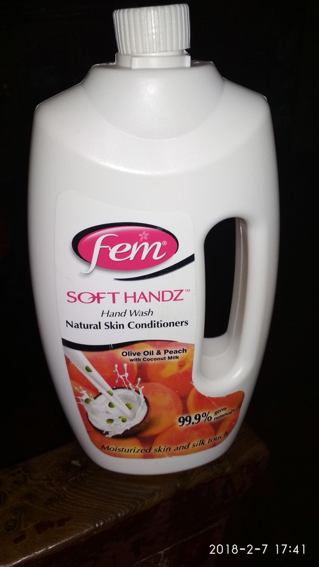 Fem Soft Handz Hand Wash – Enriched with goodness of Olive & Peach with ...