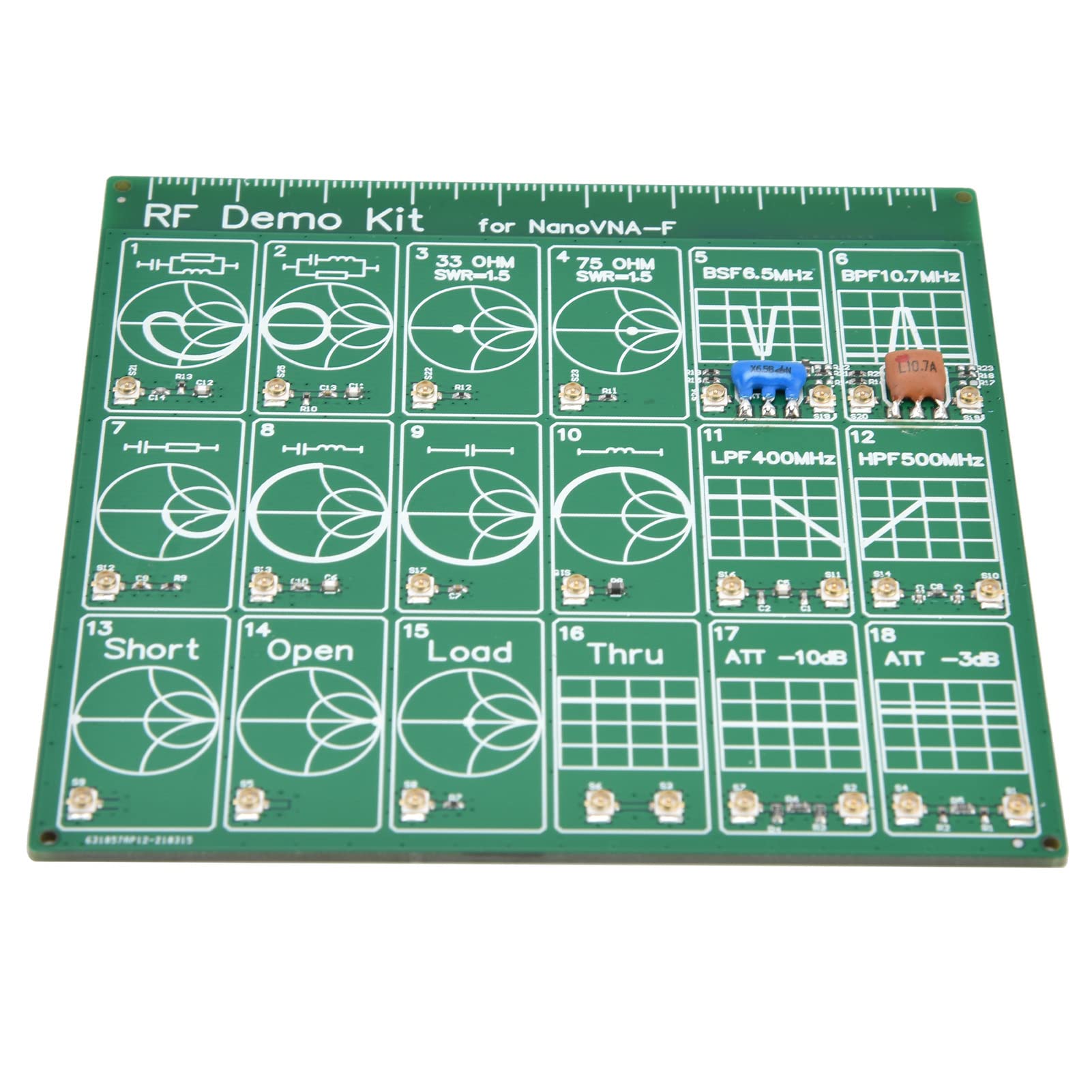 Buy RF Demo Kit Board, PCB Upgraded Multifunction NanoVNA RF Test ...