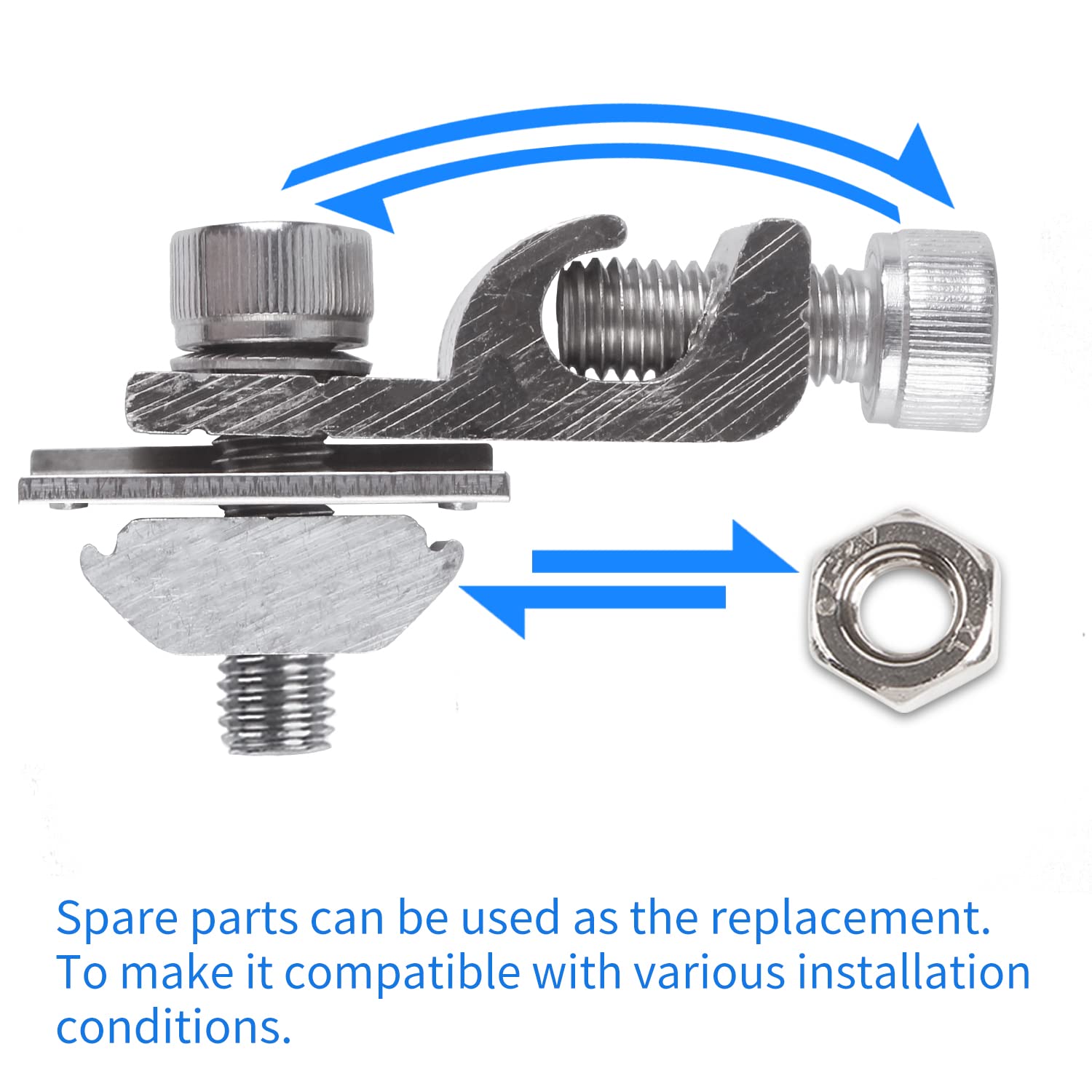 Snapklik.com : 5Sets Solar Panel Grounding Lugs Solar Mounting System ...