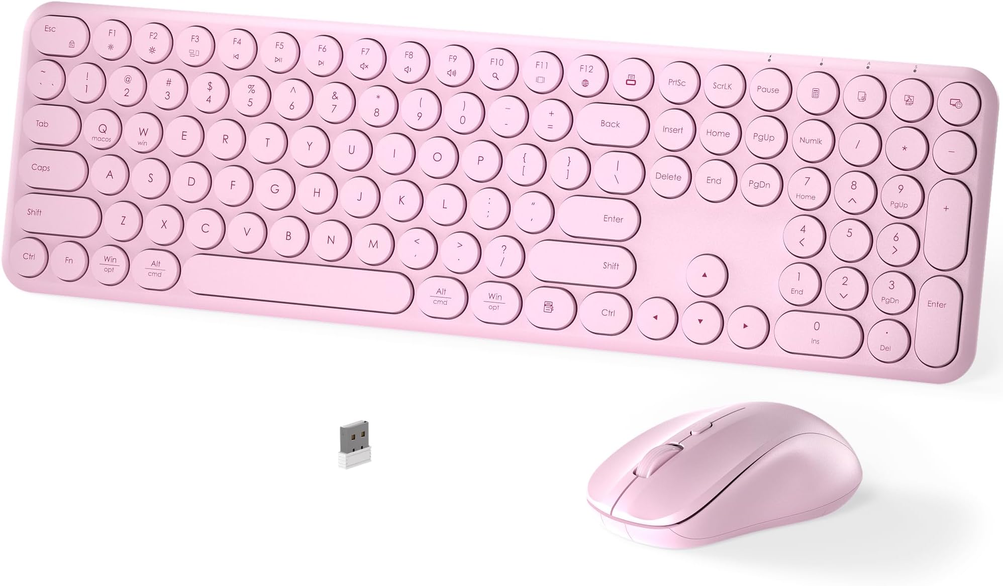 Amazon.com: Wireless Keyboard and Mouse Set – MPTOG Full-Sized 110Pcs ...