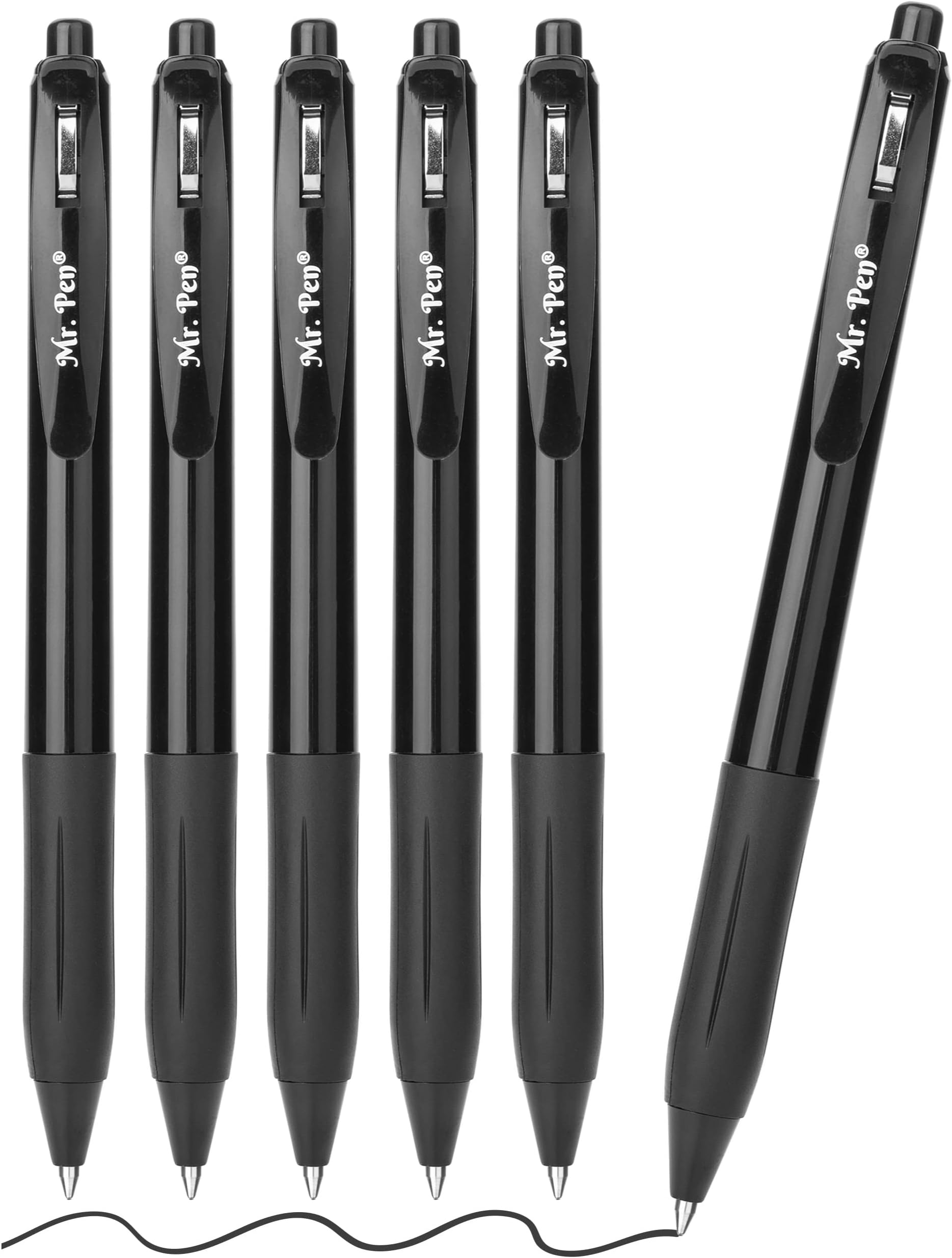 Amazon.com: RIANCY Pens Black Gel Pens, Fine Point, Smooth Writing Pens ...