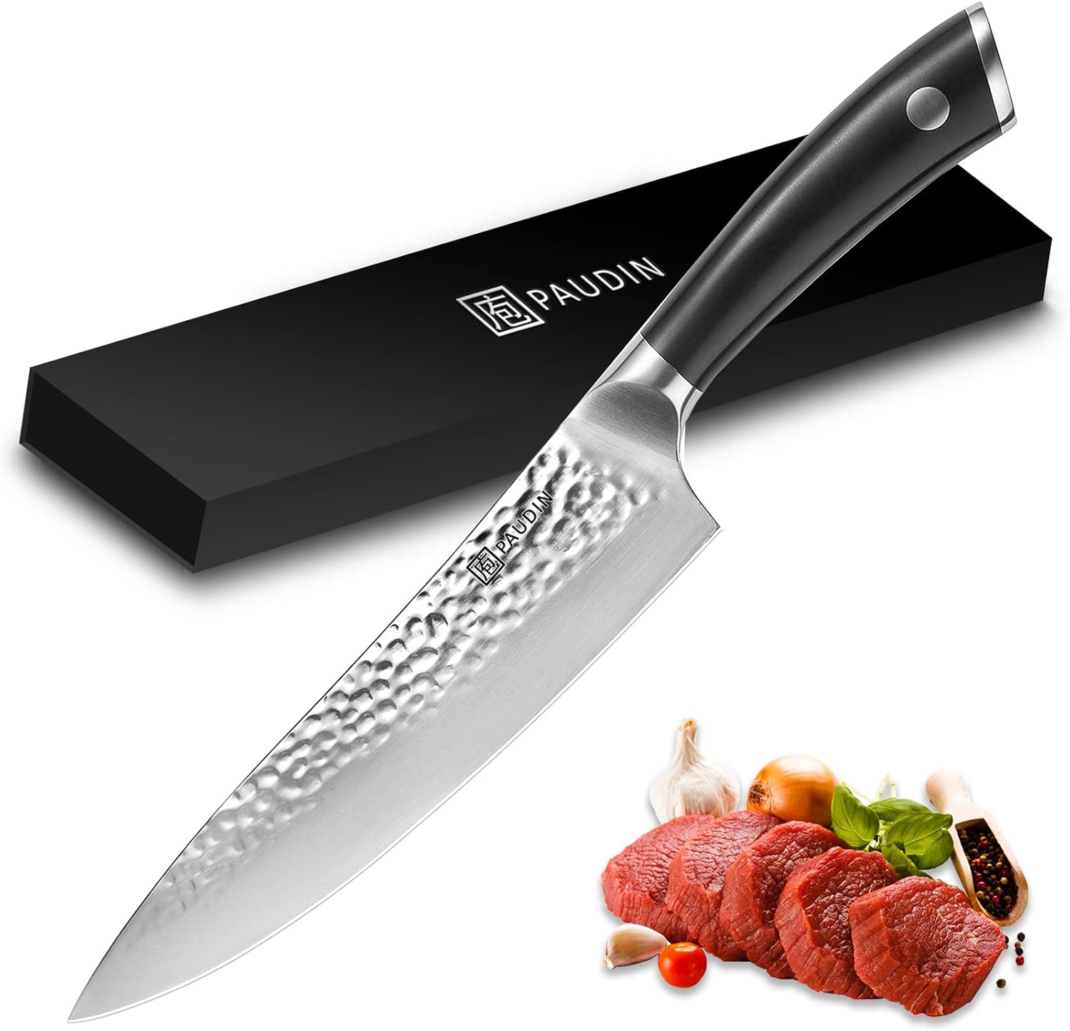 Amazon.com: PAUDIN Chef Knife, Ultra Sharp Professional Chefs Knife 8 ...