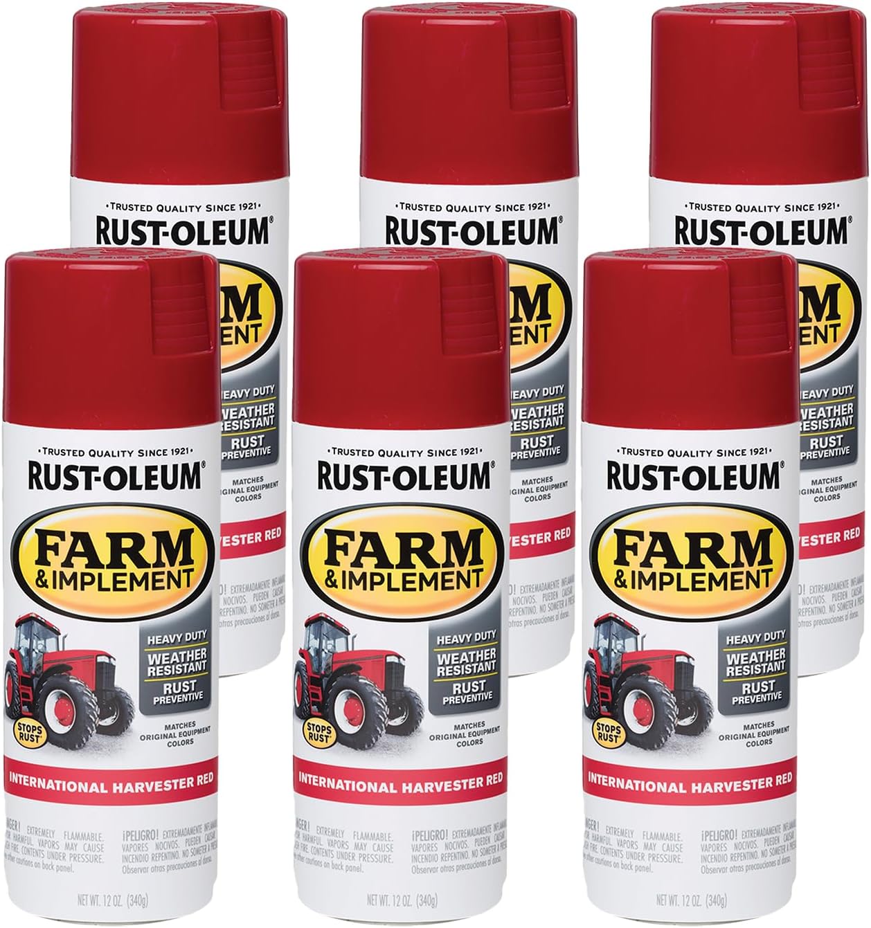 Rust-Oleum 280138 Farm & Implement Spray Paint, 12 oz, Ford Gray ...