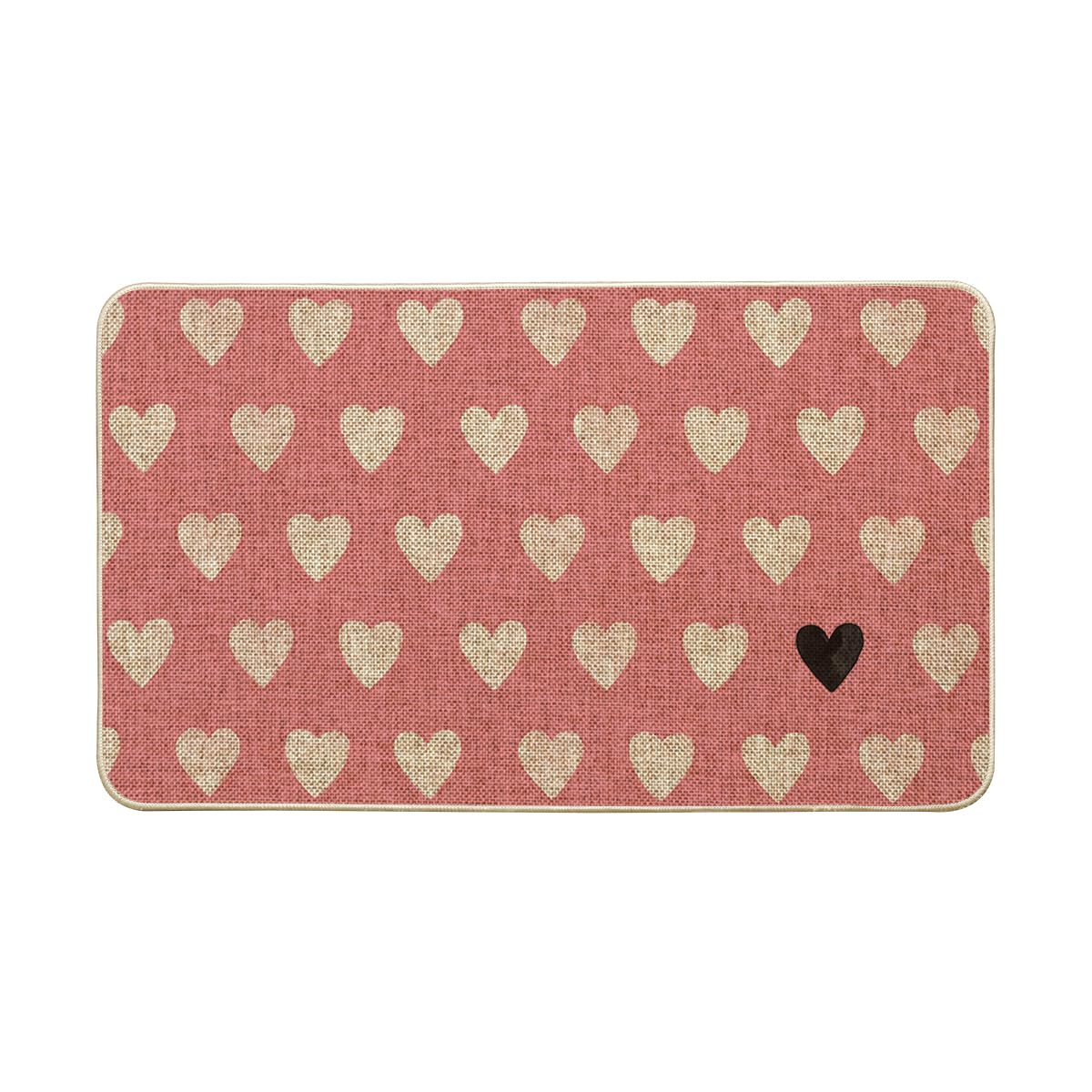 Amazon.com: Artoid Mode Pink Love Heart Valentine's Day Doormat, Home ...