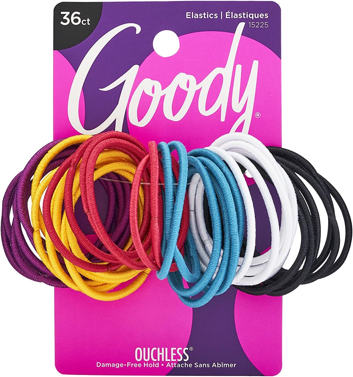 Amazon.com : Goody Ouchless Elastic Hair Ties - 36 Ct, Brooke (Assorted ...