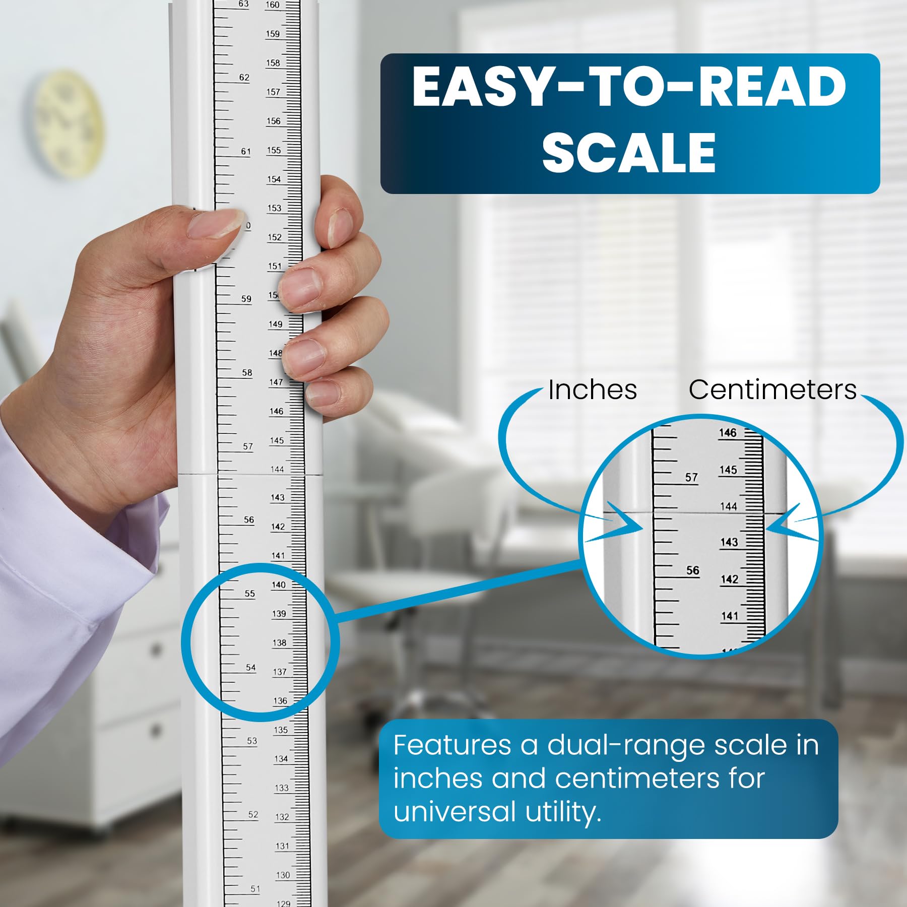 Snapklik.com : VivaComfort Aluminum Portable Stadiometer, Height ...