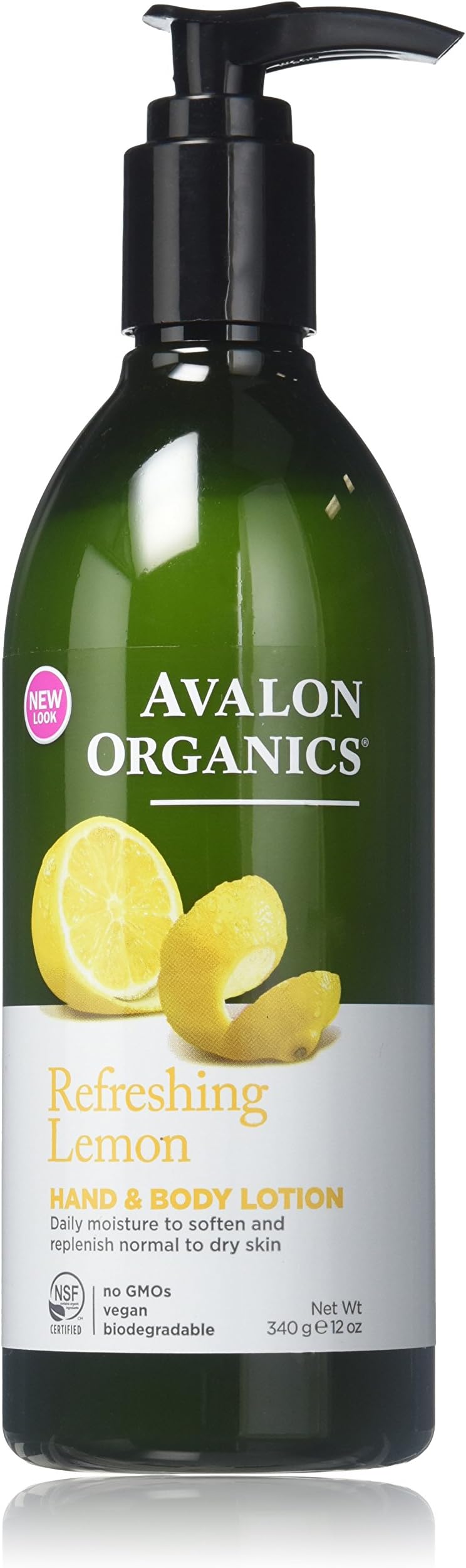 Amazon.com : Avalon Organics Hand & Body Lotion, Refreshing Lemon, 12 ...
