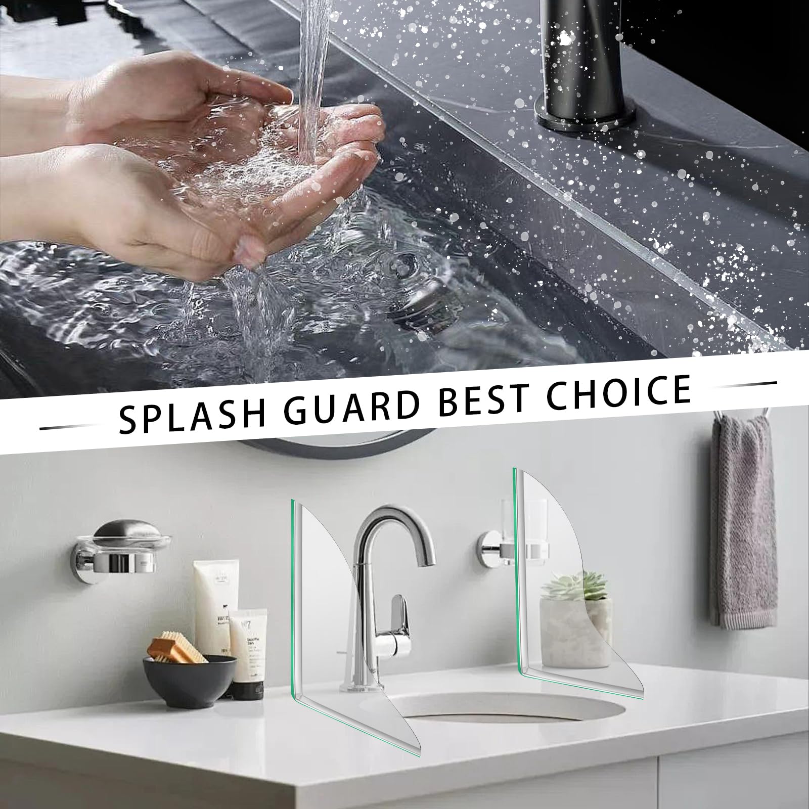 Shower Guard Bathtub Splash Guard 2pcs Bathtub Shower Splash Guard ...