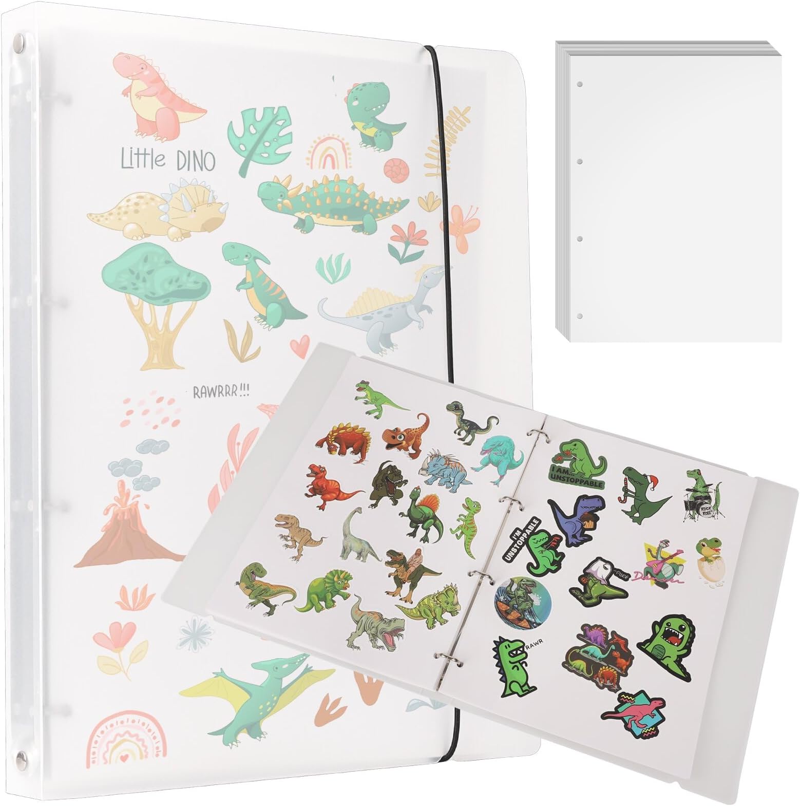 Amazon.com: Blank Sticker Book Collecting Album A4 Reusable Sticker ...