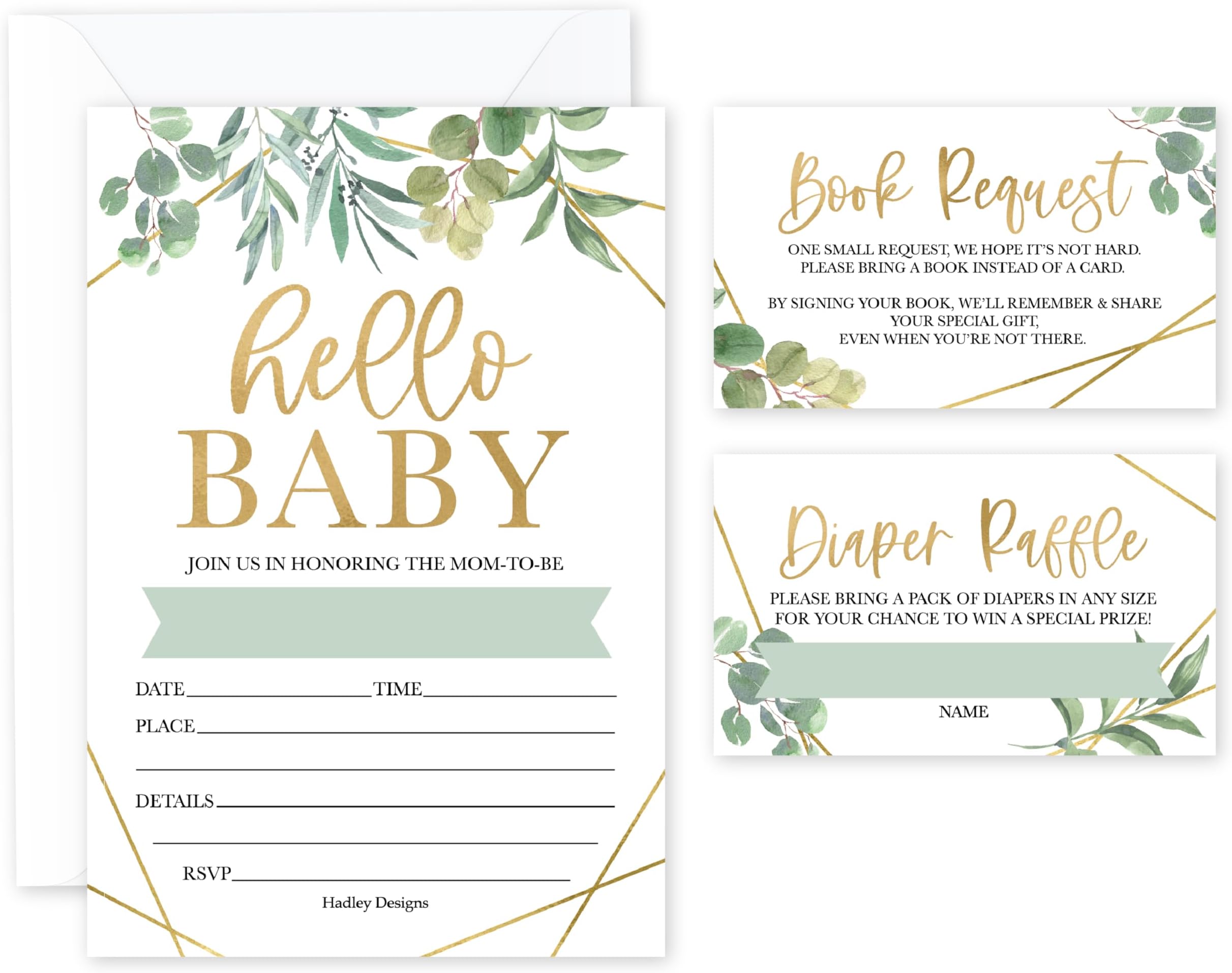Amazon.com : 15 Rustic Baby Shower Invitations Gender Neutral - Baby ...