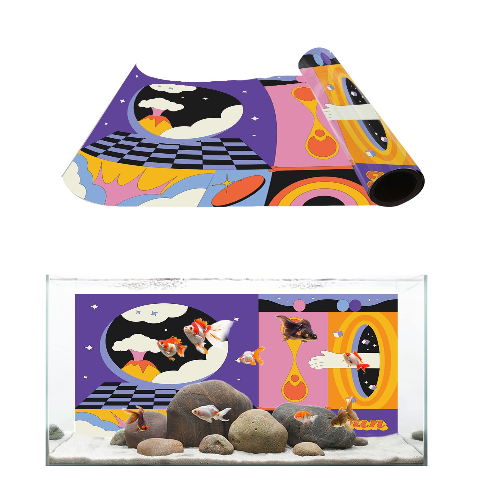 Square Fish Tank Cartoon