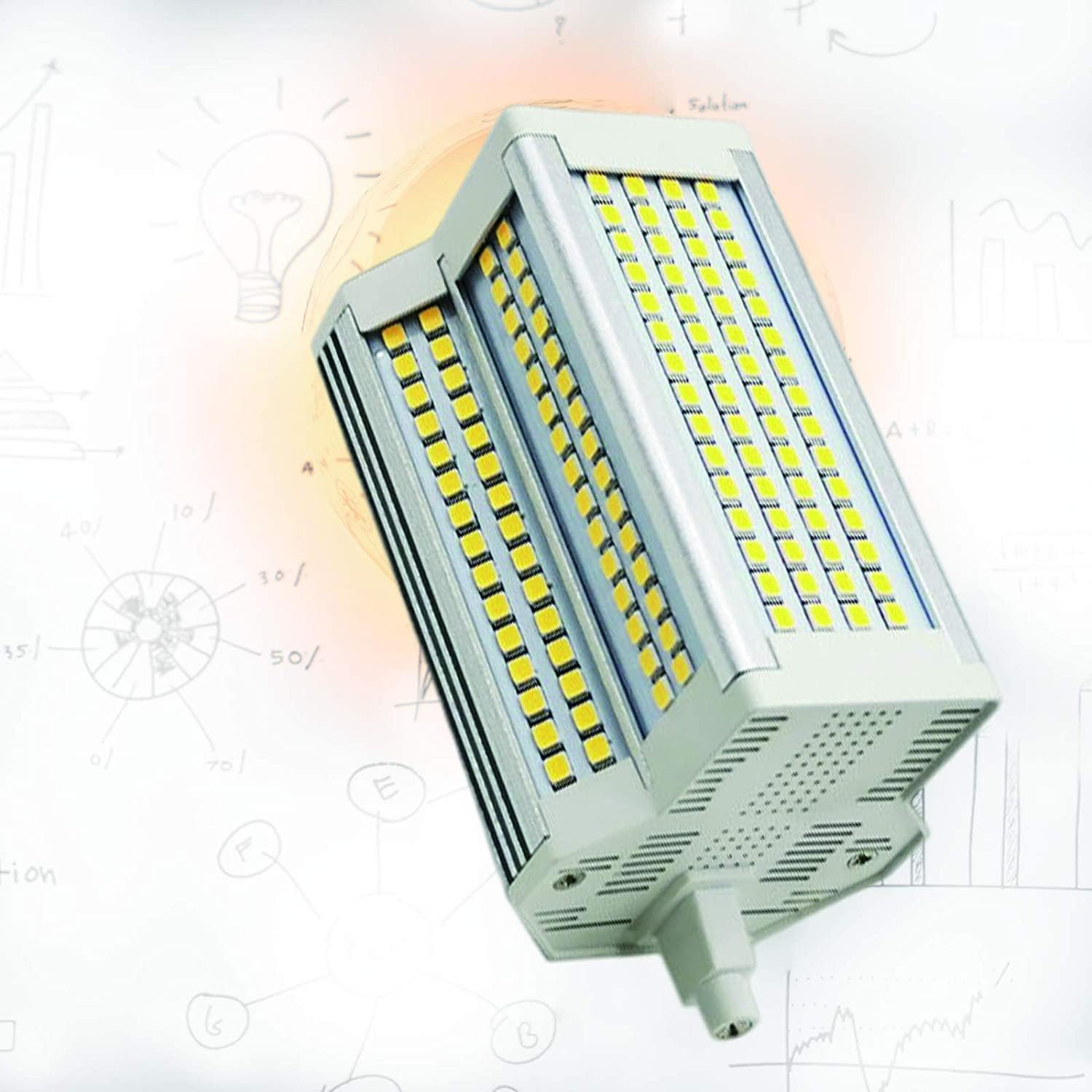 Amazon.com: INKIB R7S 118mm LED 50W Dimmable Bulb R7S J118 Equivalent ...