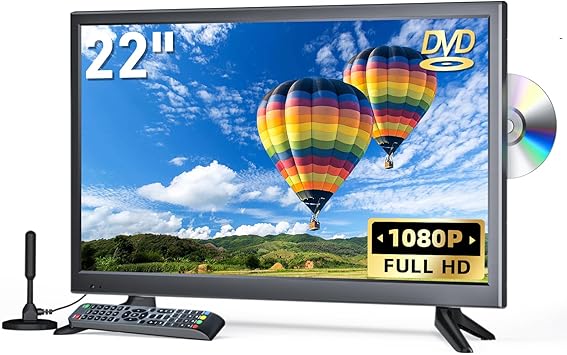 Amazon.com: Erasiny 22 Inch TV with DVD Player Built-in, 1080P Full HD ...