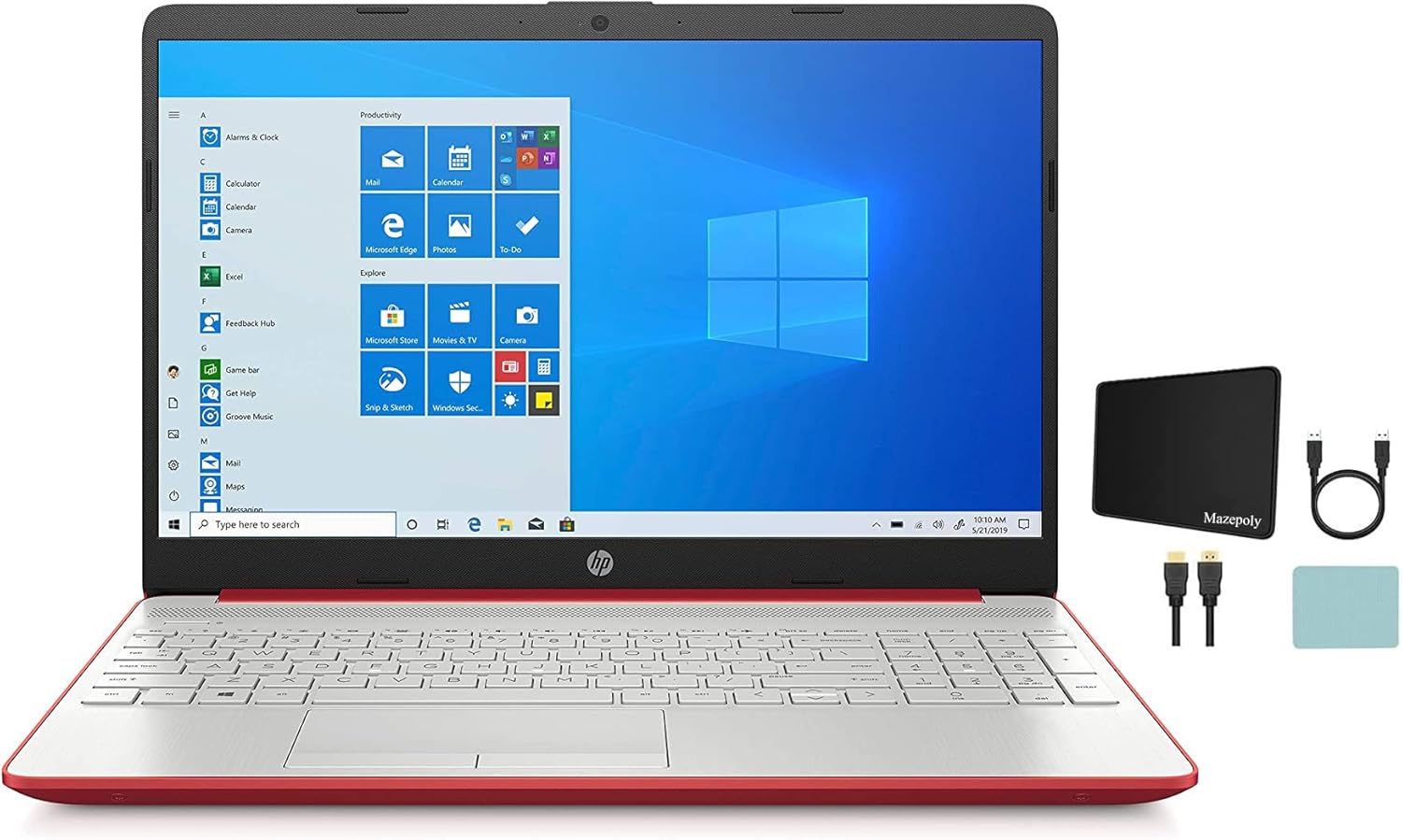 Amazon.com: HP 15.6" HD Laptop, Intel Pentium Silver N5000 1.1GHz, 16GB ...