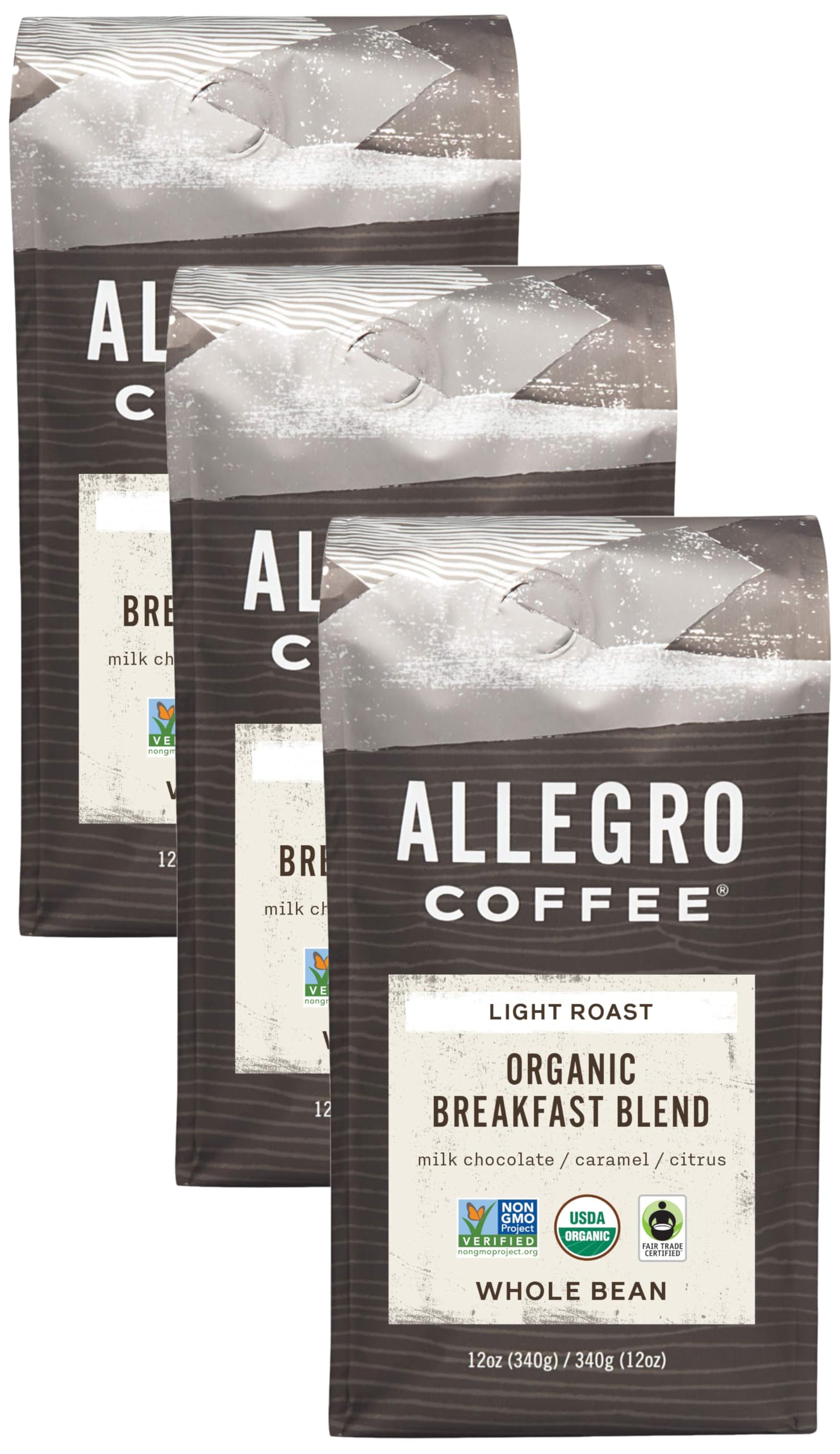 Amazon.com : Allegro Coffee Organic Breakfast Blend Whole Bean Coffee ...
