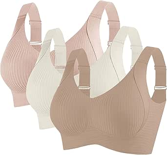 3 Piece Bra Packs Women 2025 Fashion Plus Size Sports Bras Cooling ...