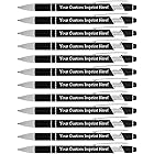Amazon.com : 50 Pack Metal Clicker Pen-Black Ink-Personalized Pens ...