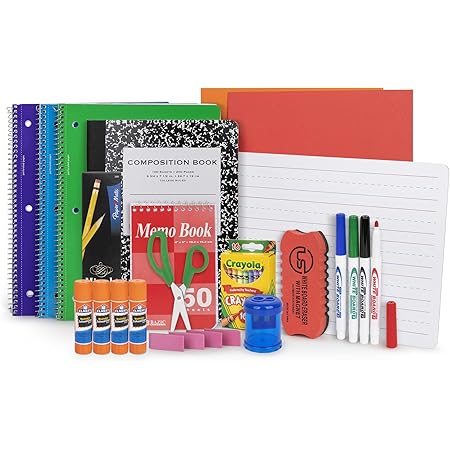 Amazon.com : 30 Piece School Supplies Kit for Elementary Kids – Back to ...