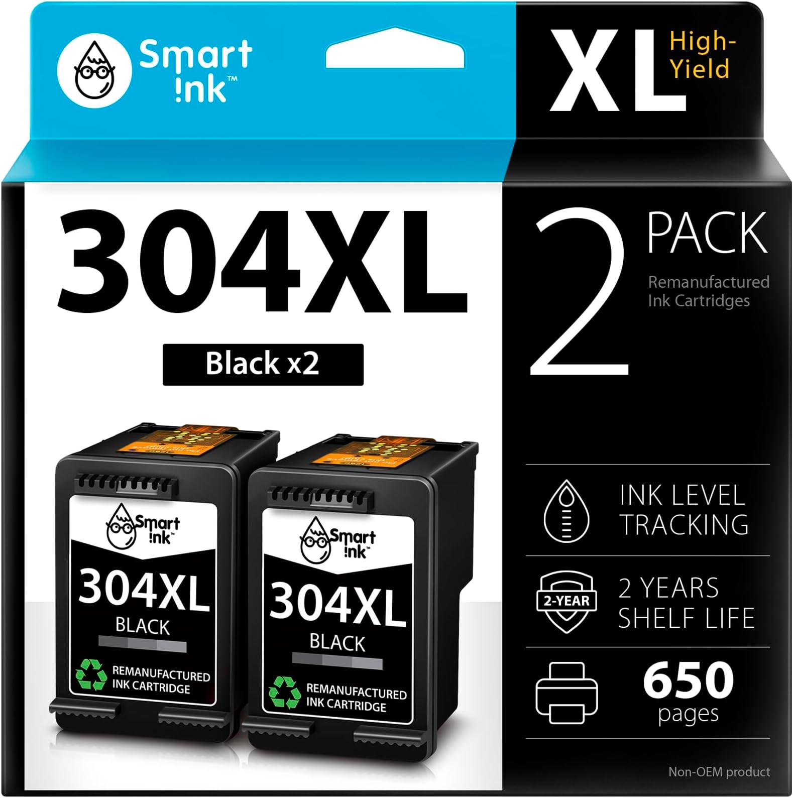 Smart Ink Remanufactured Ink Cartridge Replacement for HP 304XL 304 XL ...