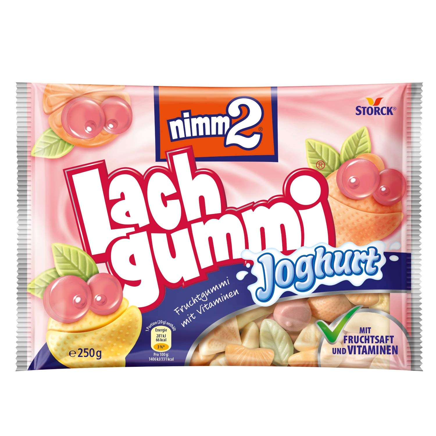 Amazon.com : nimm2 Lachgummi Joghurt 250 g : Grocery & Gourmet Food