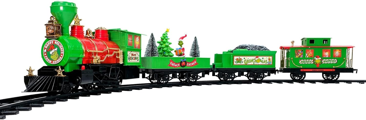 Amazon.com: Dr Seuss How The Grinch Stole Christmas Train Set by ...