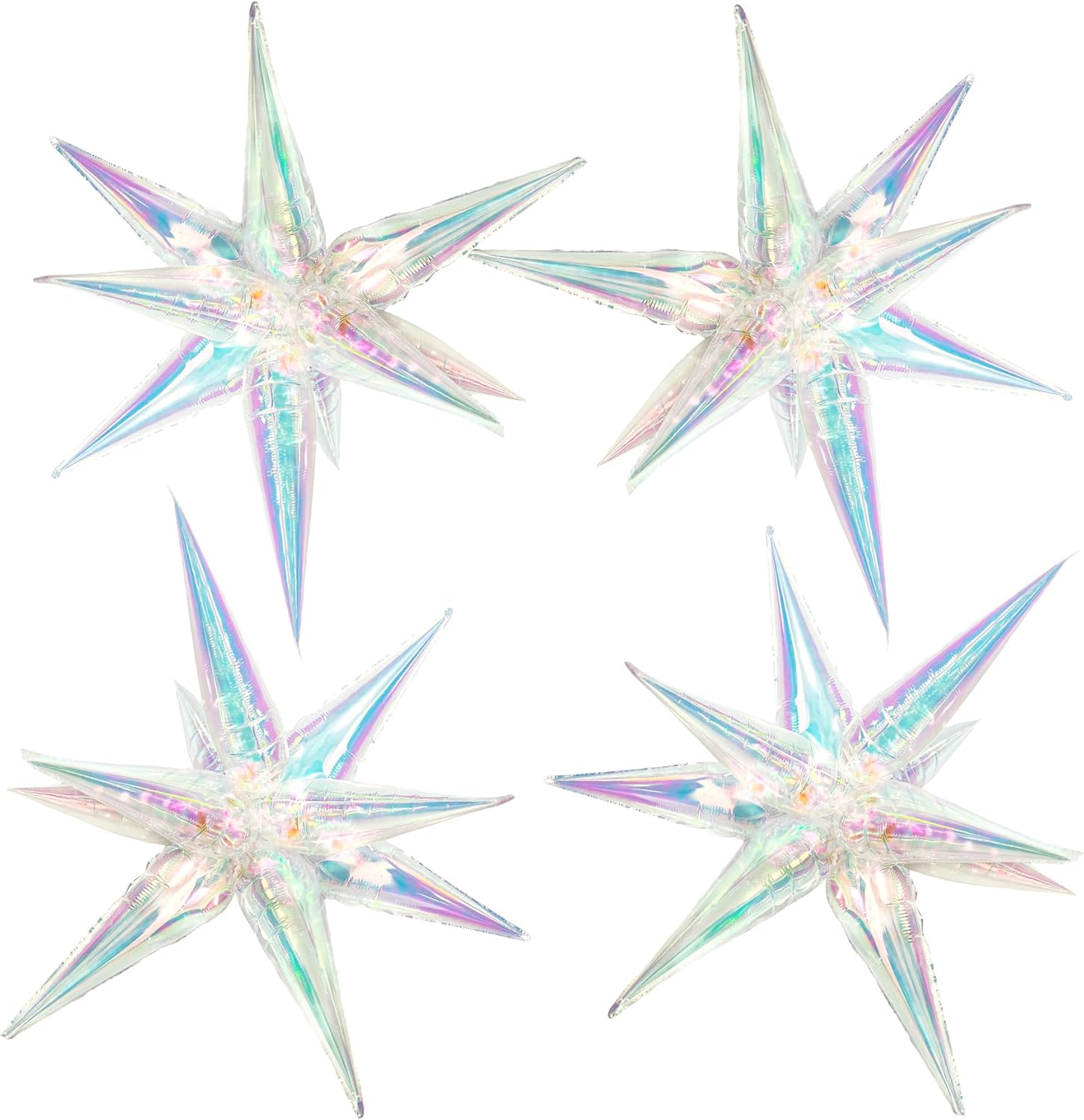 Amazon.com: Tellpet Starburst Balloons, 50 Pcs Star Balloons 12 Spike ...