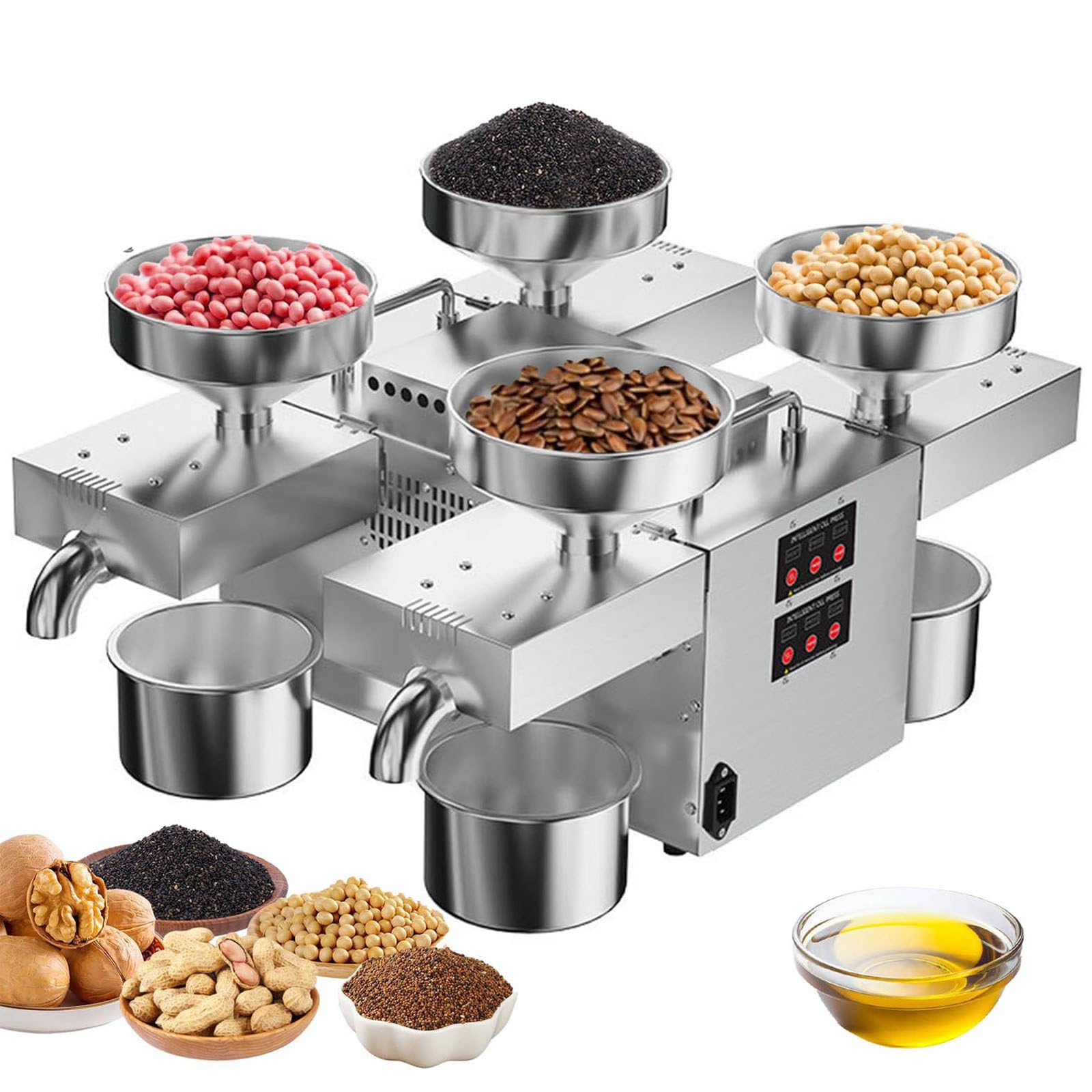 2400w Automatic Oil Press Machine for Seeds & Olive Oil Extraction, Hot ...