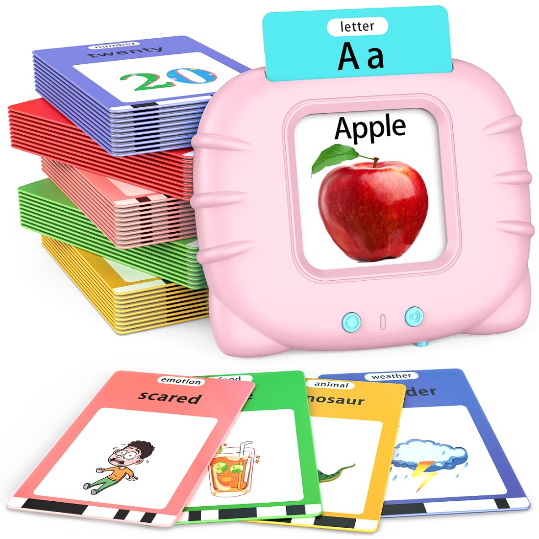 Eaever Educational Learning Toys - 520 Sight Words Talking Flash Cards ...