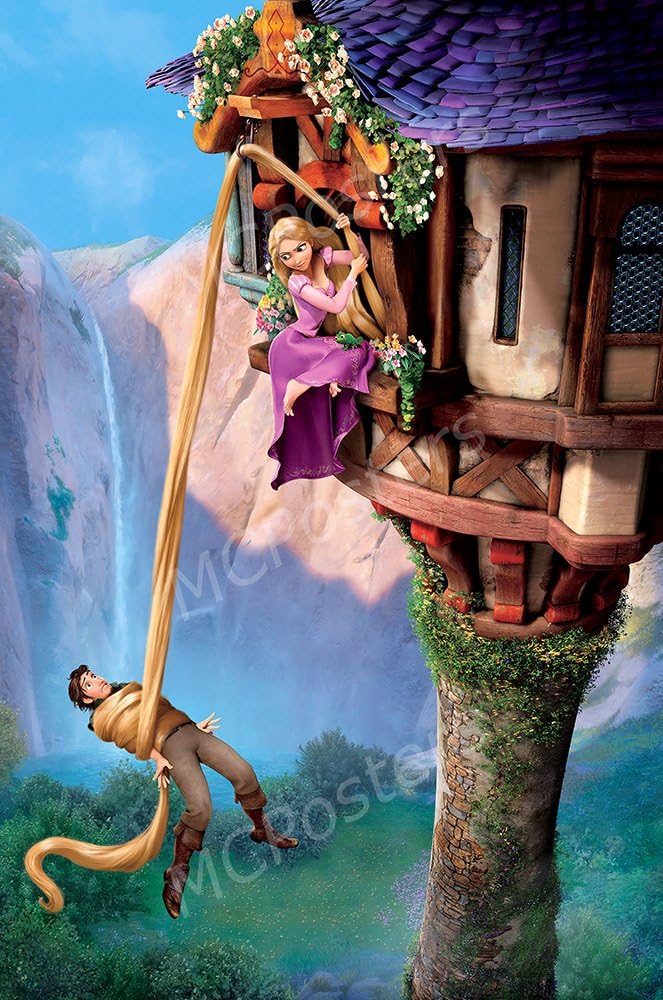 Amazon.com: MCPosters - Disney Pixar Tangled Textless Movie Poster ...