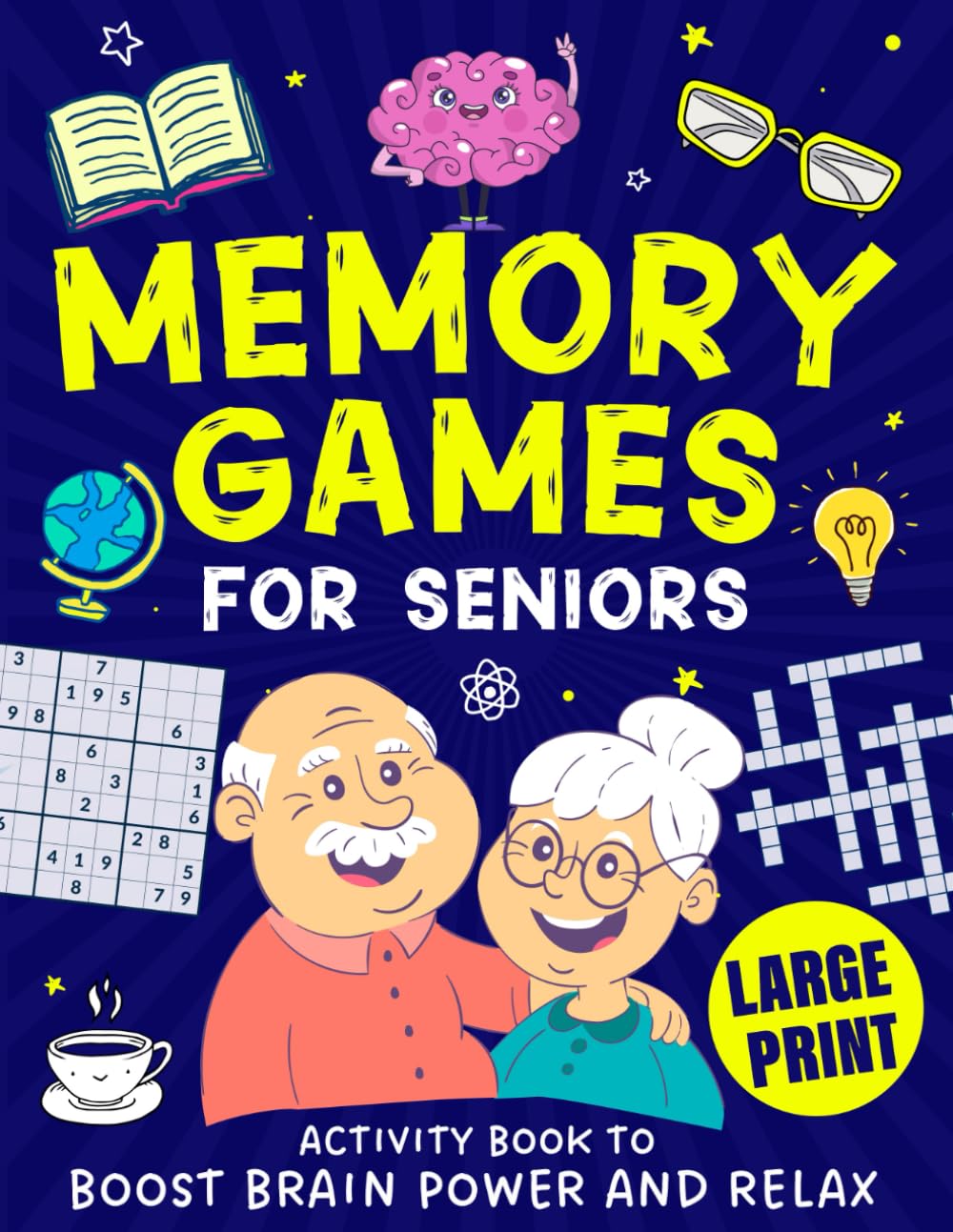 Memory Games For Seniors: Large Print Activity Book for the Elderly ...