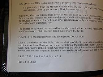 MEV Bible Personal Size Large Print Cherry Brown: Modern English ...