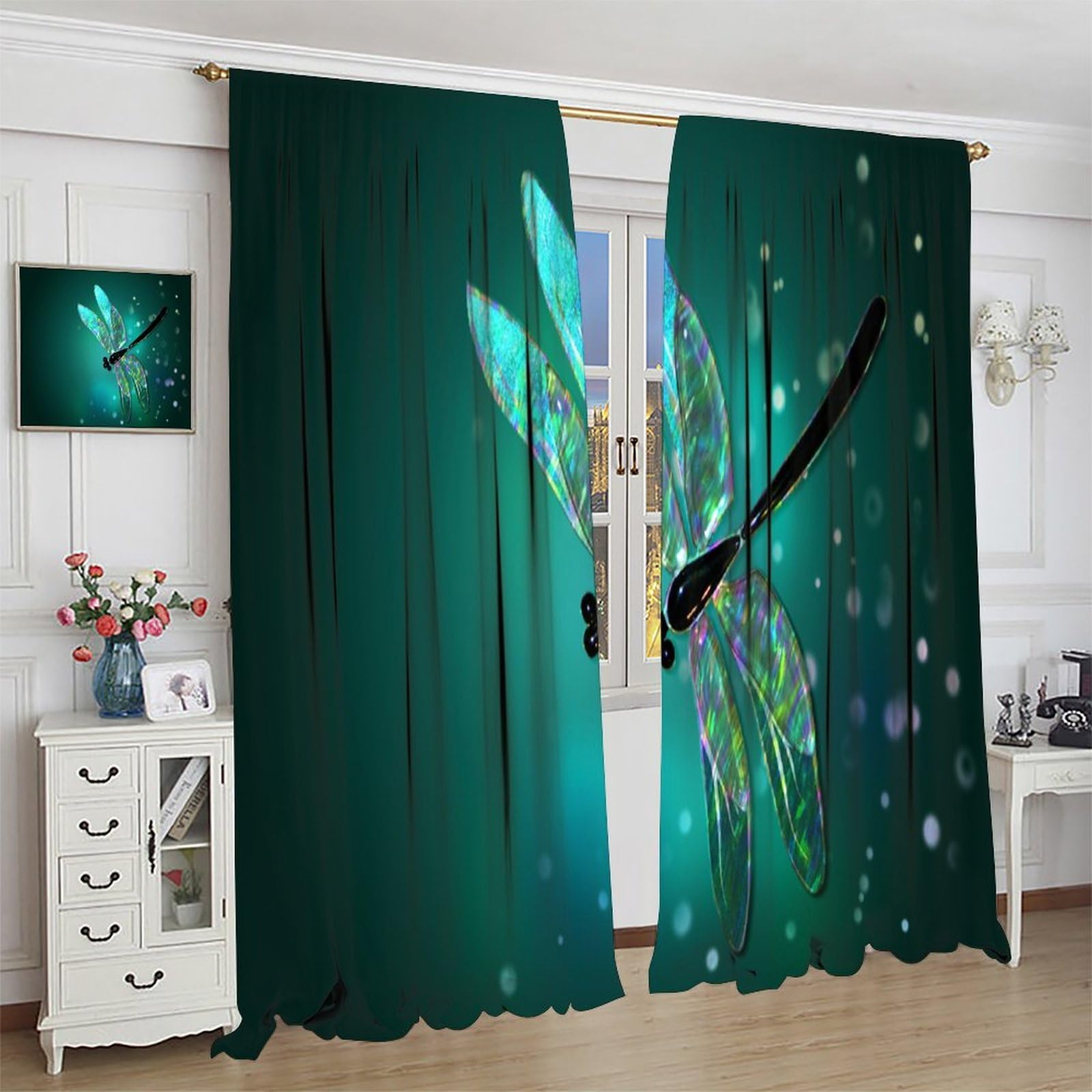 Dragonfly And Butterfly Curtains