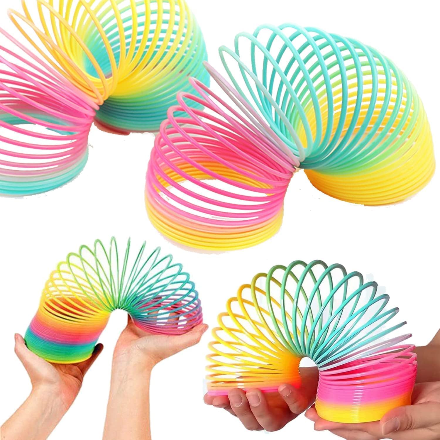 LYSAIMG 1Pcs Magic Rainbow Spring,Big Magic Rainbow Color Spring Pack ...