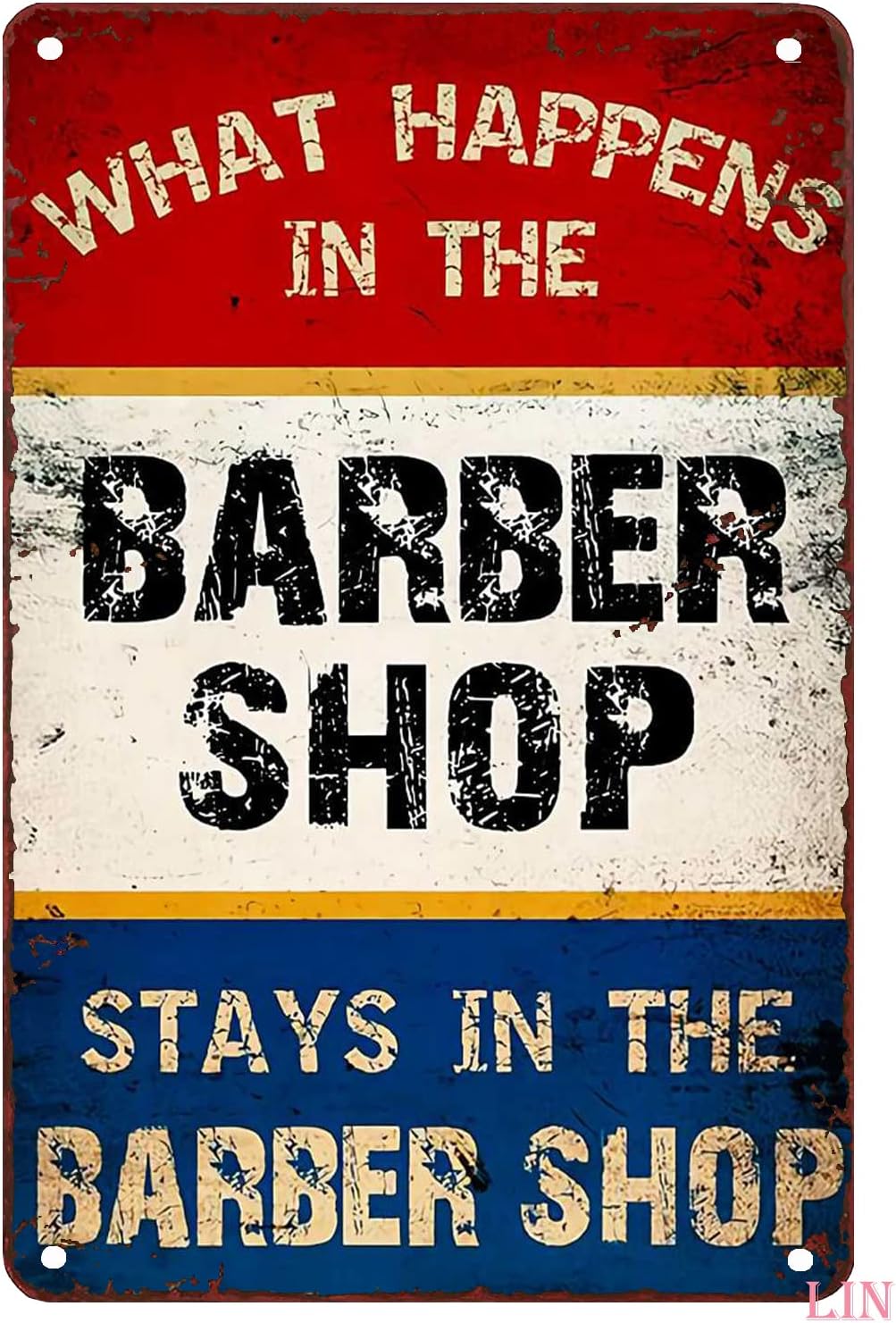 Amazon.com: Barber Sign Barbershop Wall Poster Vintage Barber Shop ...