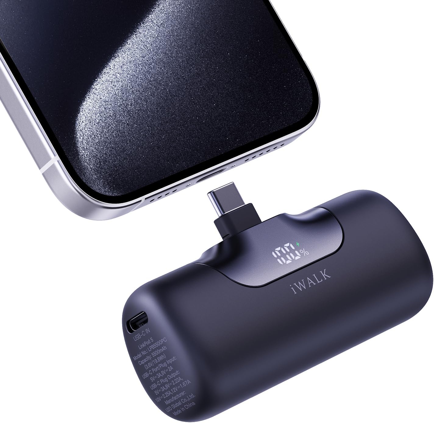 Amazon.com: iWALK Portable Charger 5500mAh Next-Gen Small Power Bank 22 ...