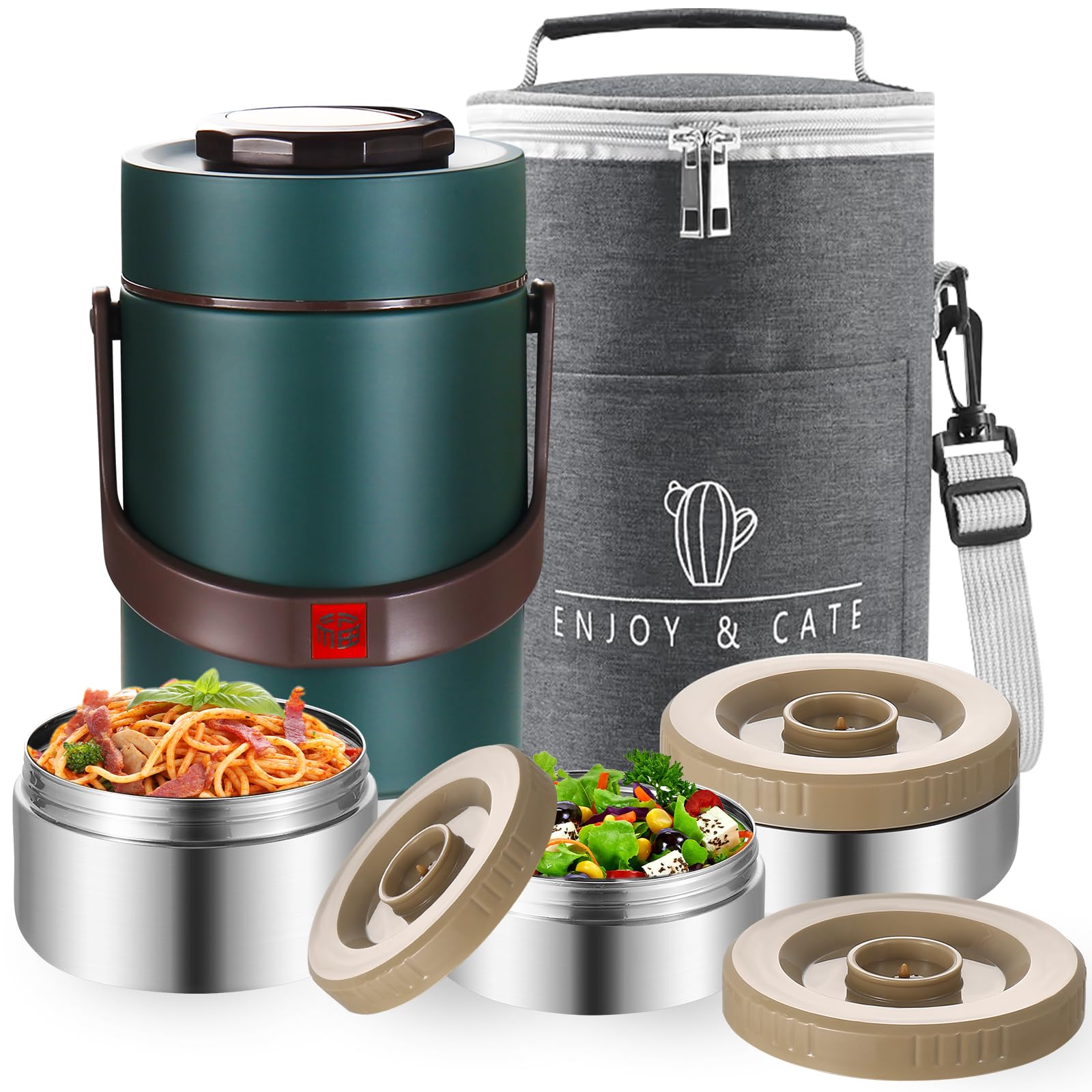 Amazon.com: Munmel 67 Oz Adults Stainless Steel Vacuum Soup Thermos For ...