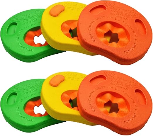 Arm Float Disc - Floating Sleeves, Swimming Armbands | 6 Foam Swim Disc ...