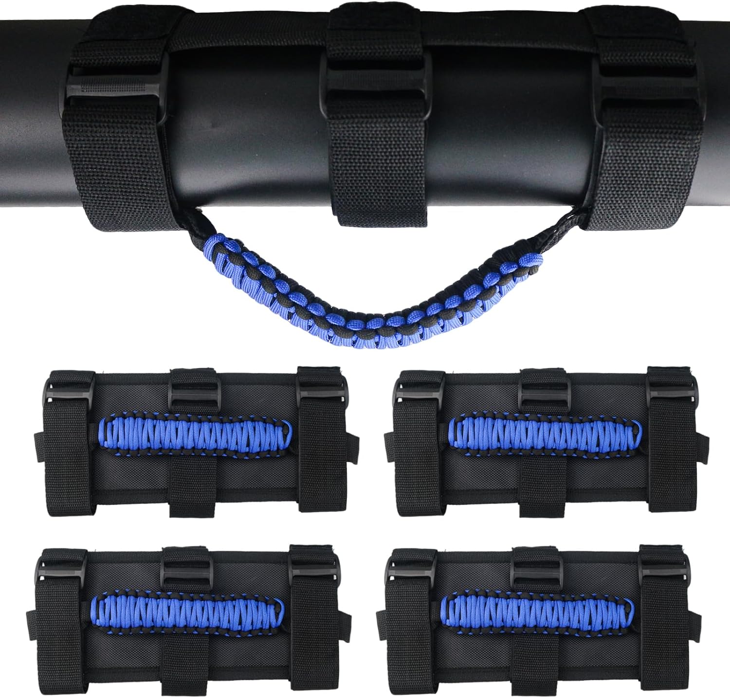 Amazon.com: caqeg Pack of 4 Jeep Grab Roll Bar Grab Handles Textured ...