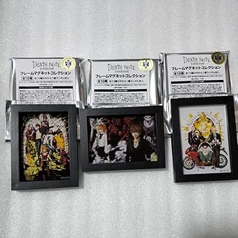 Amazon.co.jp: 3点セット 大阪 限定 フレームマグネットコレクション DEATHNOTE EXHIBITION 夜神月 L エル デスノート展 小畑健 エキシビション 海砂 : おもちゃ