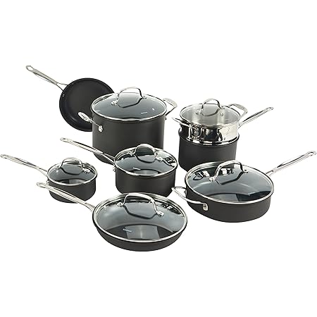 Amazon.com: Cuisinart Chef's Classic Nonstick Hard-Anodized 14-Piece ...