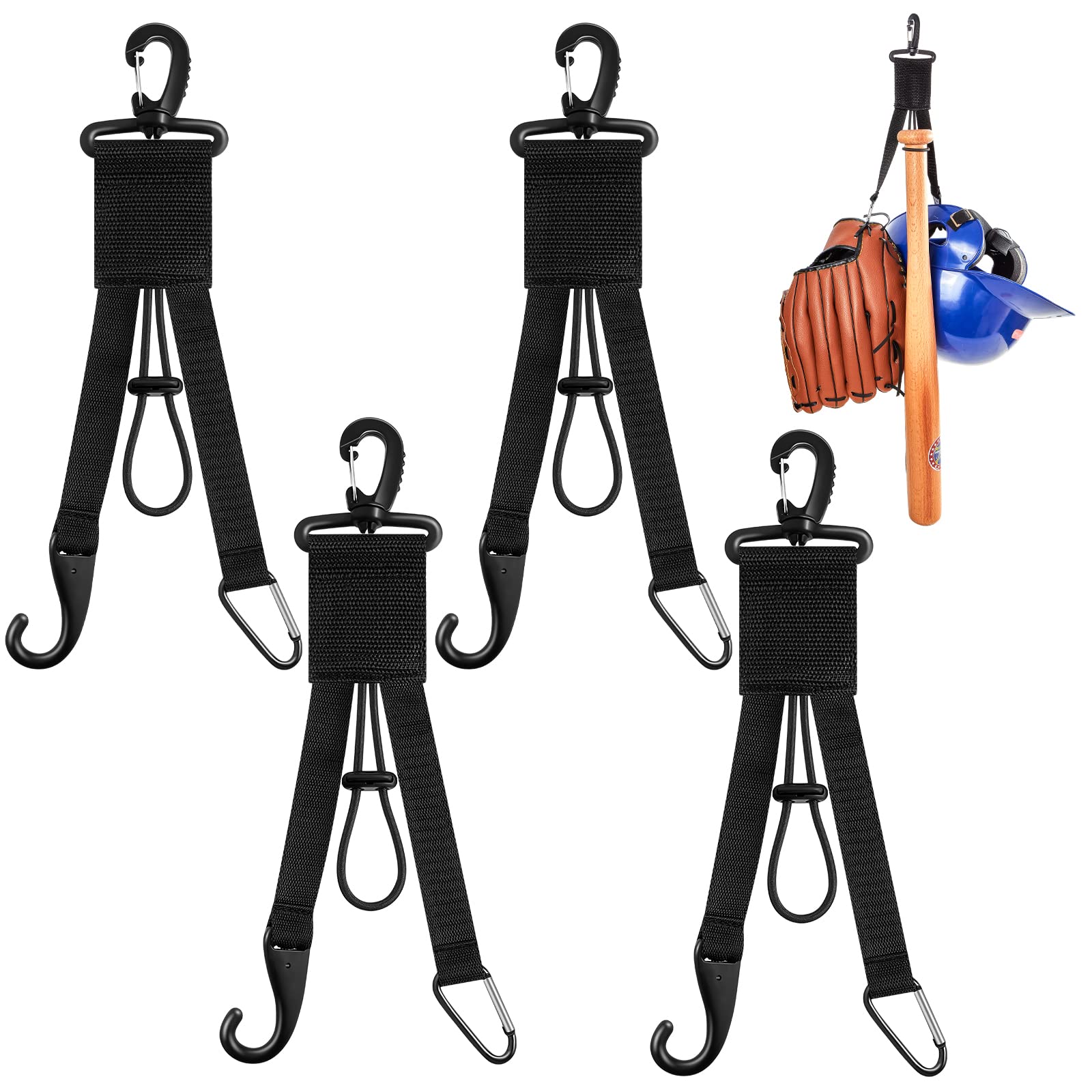 Snapklik.com : Deekin 2 Pcs Baseball Softball Gear Hanger 3 In 1 Dugout ...