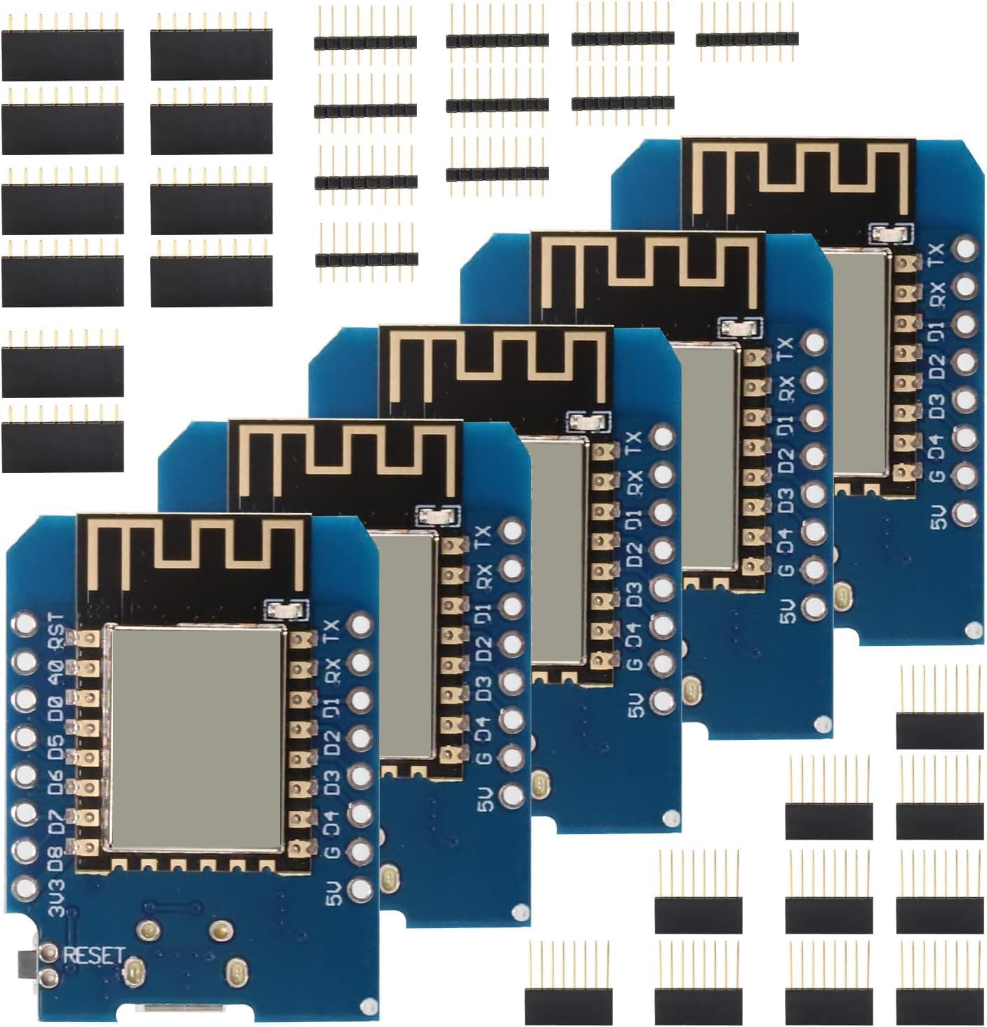 Binghe 5 Piezas ESP Board, ESP NodeMCU WiFi ESP-12F CH340G WLAN Módulo ...