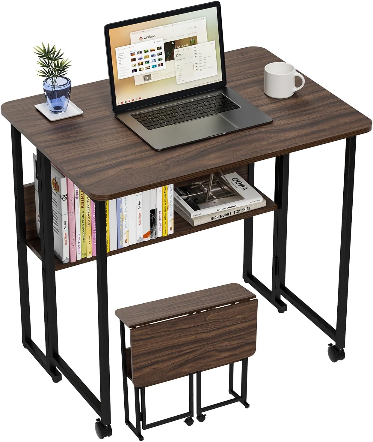 Foldable Computer Desks ，Multifunctionale Folding Table for Small Space ...