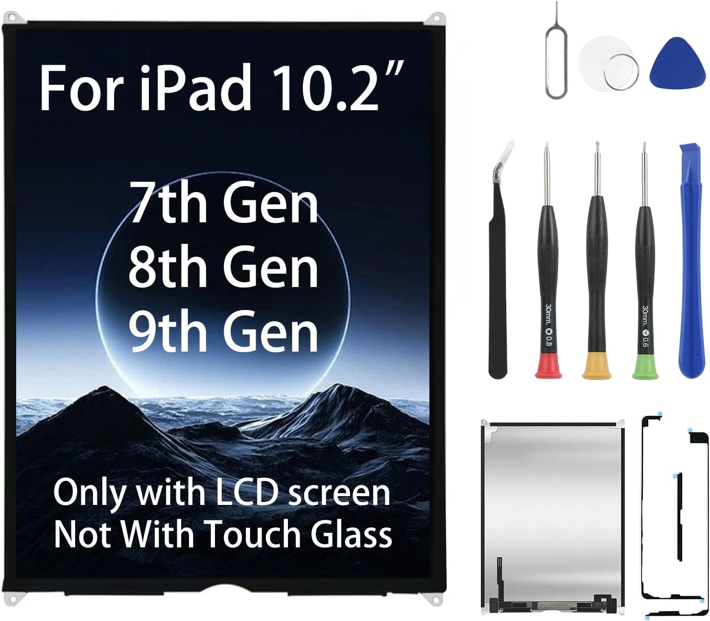 Amazon.com: for iPad 7th 8th 9th Gen 10.2" LCD Screen Replacement ...