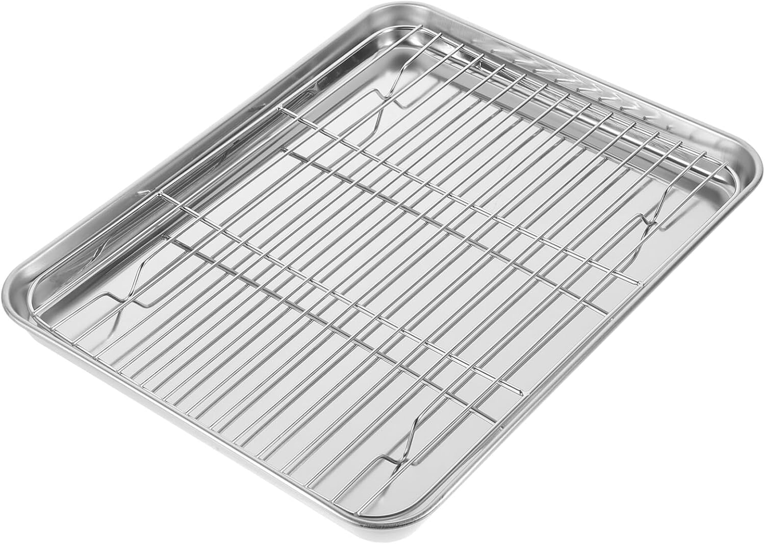 Amazon.com: Zerodeko Stainless Steel Baking Tray with Wire Rack ...