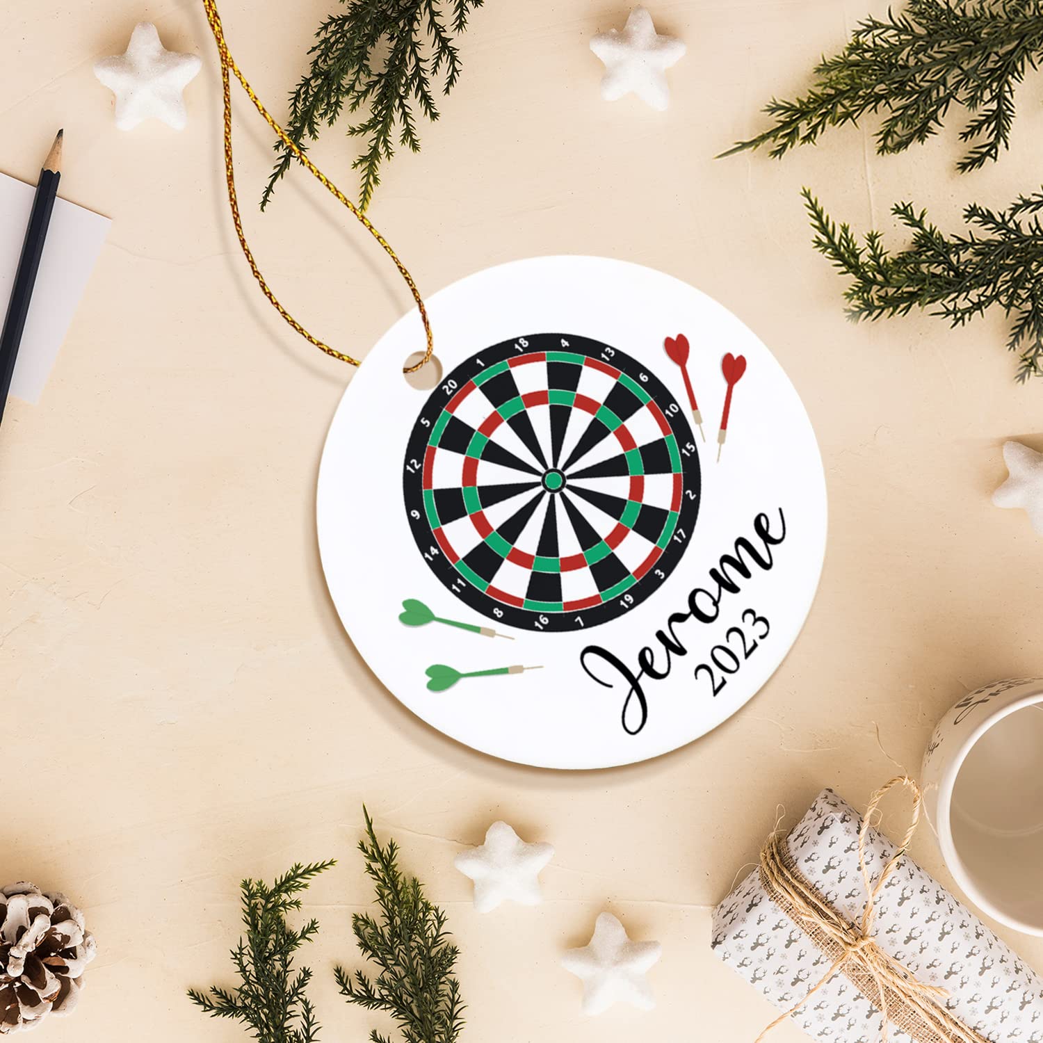Dart Christmas Ornaments Bullseye Darts TV Show Official Christmas